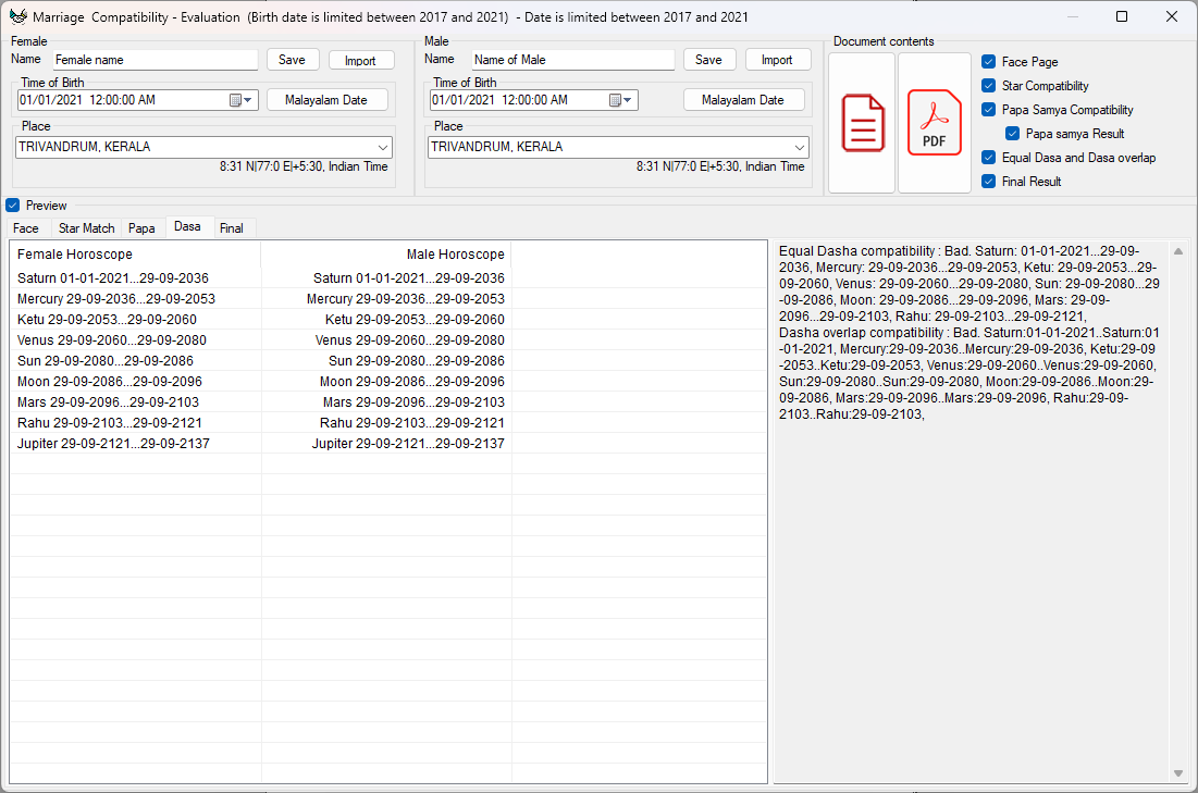 Windows edition of Vedic Astrology app Supersoft PROPHET2024 in ...