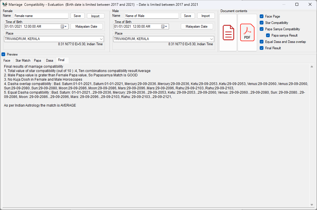 Windows edition of Vedic Astrology app Supersoft PROPHET2024 in ...